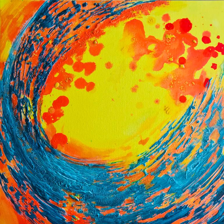 Fractured sun Painting by John Phillips | Saatchi Art