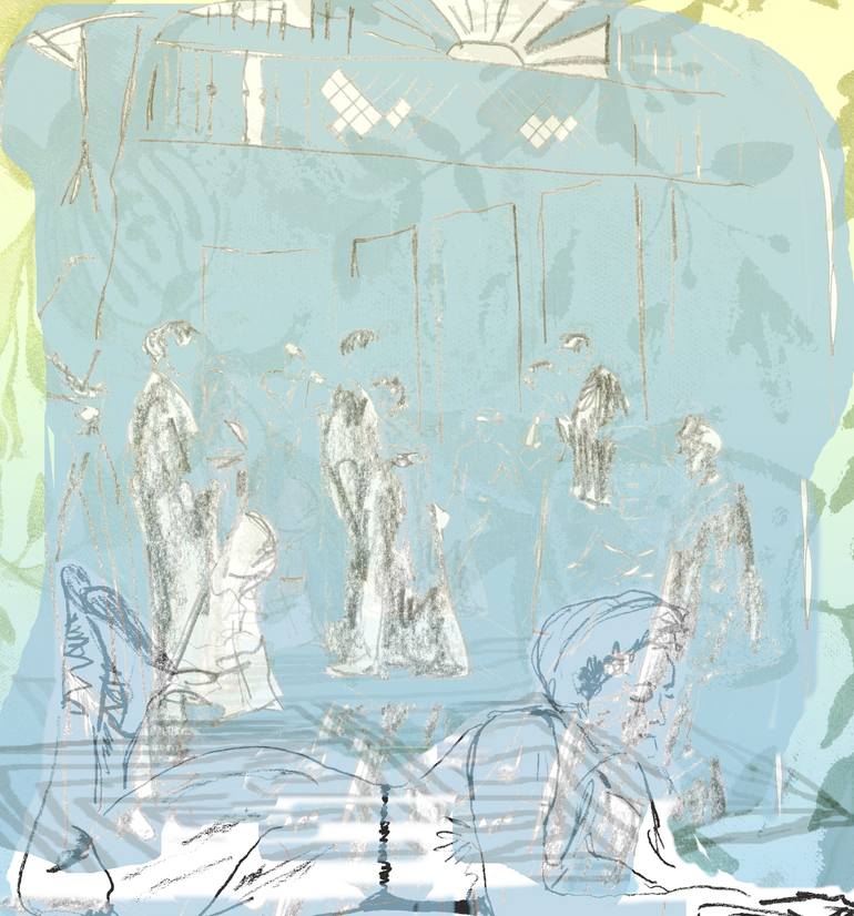 Joann's story Drawing by Lori Childers | Saatchi Art