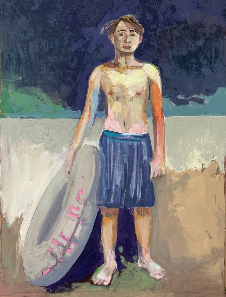 Coming of Age portrait: tender Painting by Lori Childers | Saatchi Art