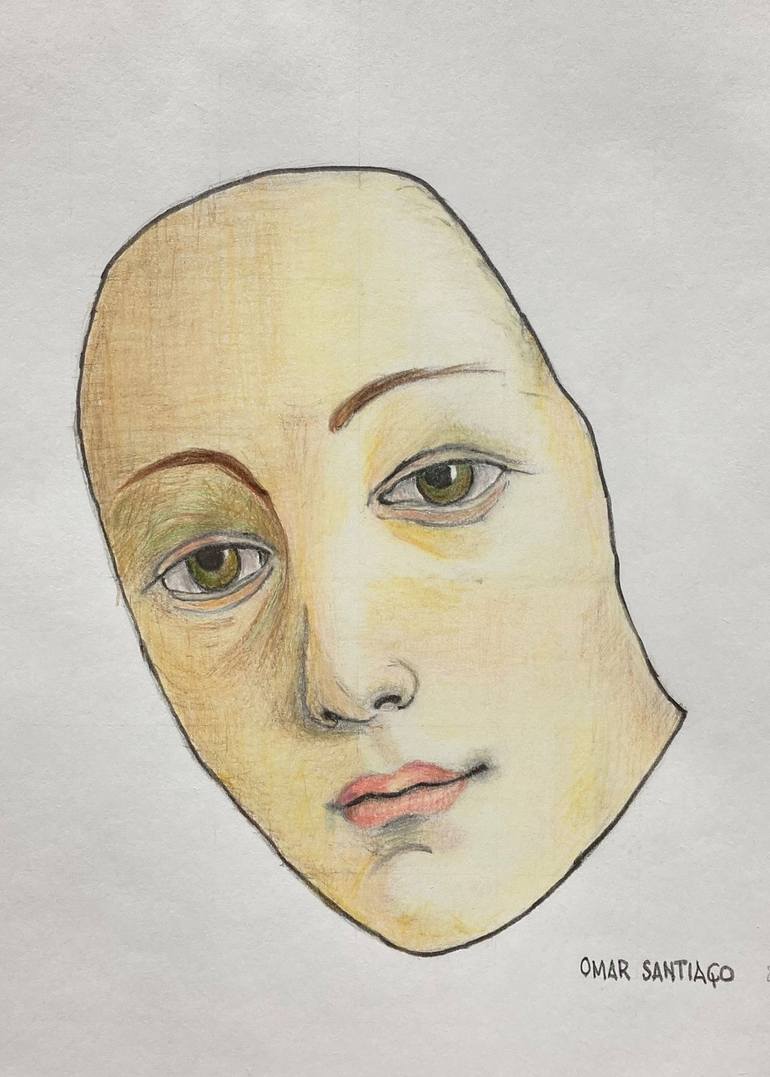 The Mask of Venus Drawing by Omar Lopez Arce | Saatchi Art