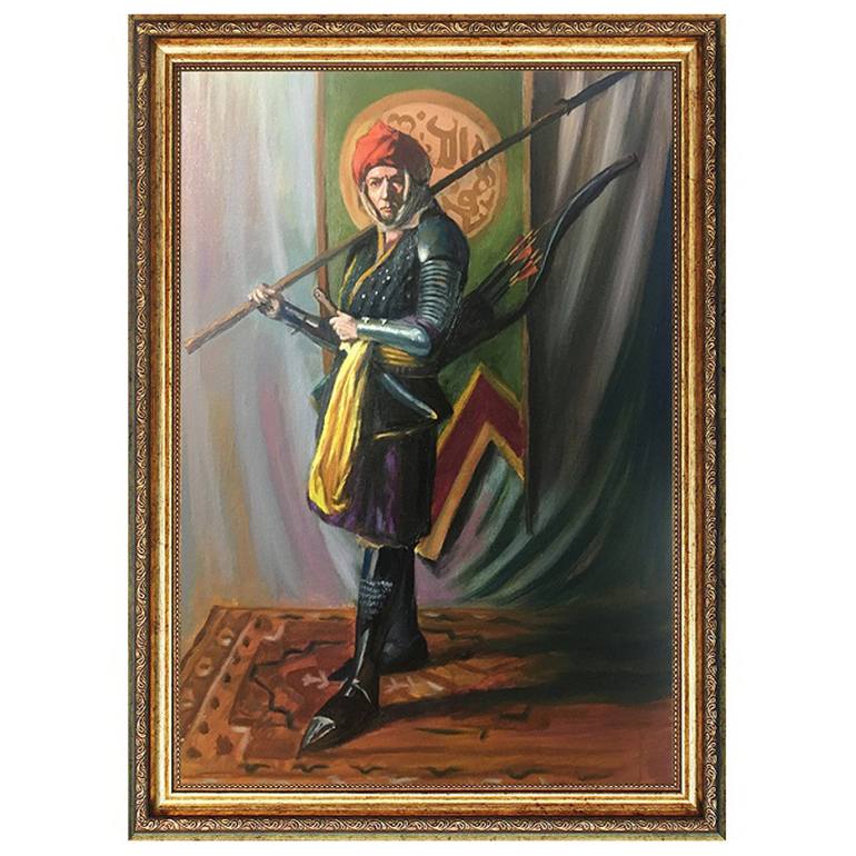 Syrian Warrior Painting by Denis Grakhov | Saatchi Art