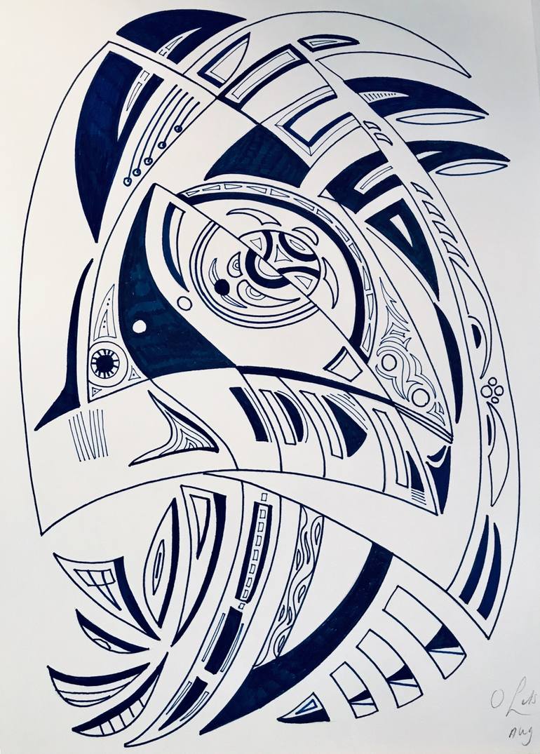 Figurative emotion 2 Drawing by Obadja Letsoin | Saatchi Art