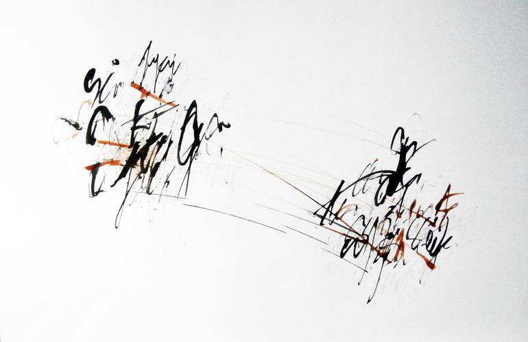 Graphomania #001 Drawing by amara mente | Saatchi Art