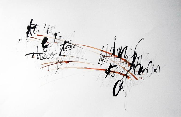 Graphomania #002 Drawing by Amara Mente | Saatchi Art