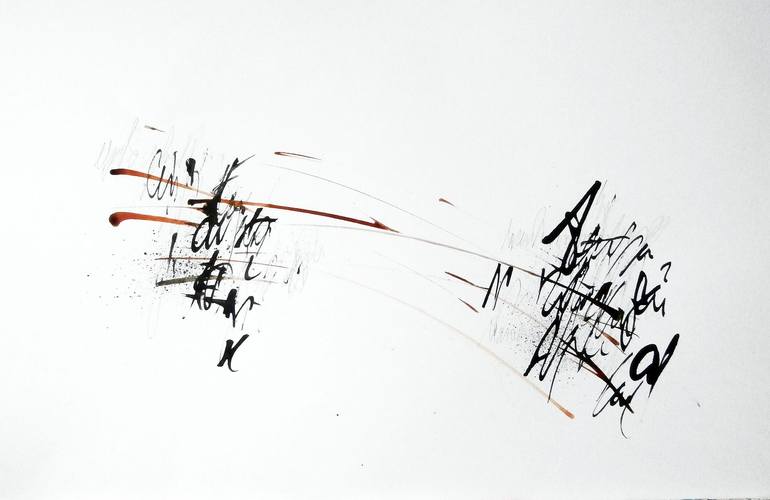 Graphomania #004 Drawing by amara mente | Saatchi Art