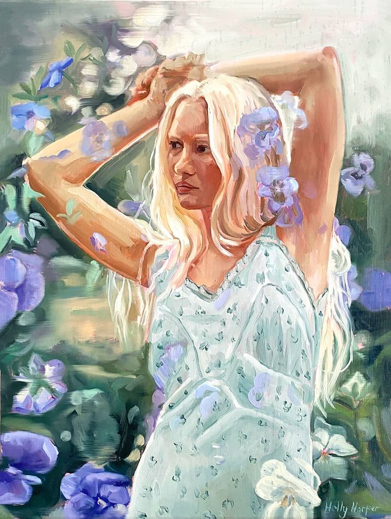 Violet Painting by Holly Harper | Saatchi Art