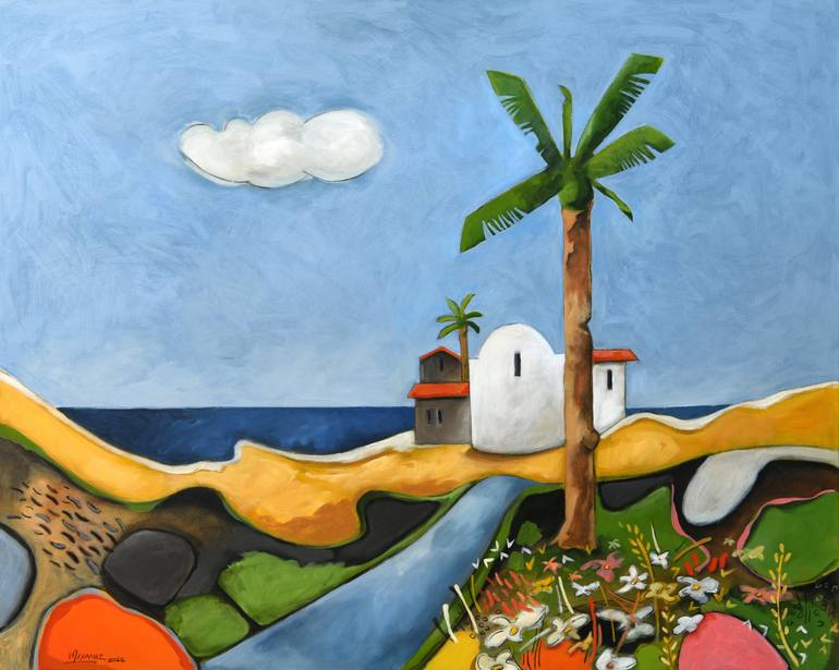 The arrival of Spring Painting by Michalis Charalambides | Saatchi Art