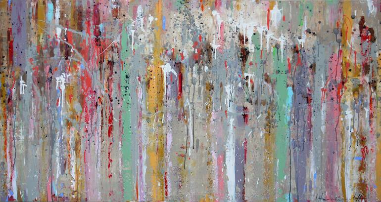 Vertical reflection Painting by Ingeborg Herckenrath | Saatchi Art