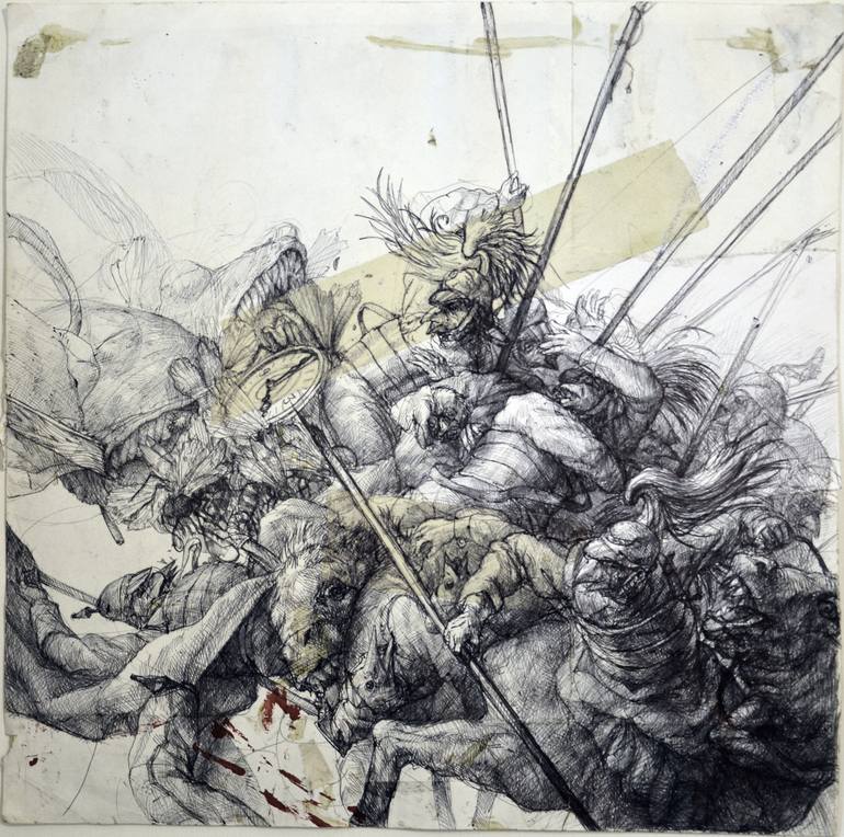 catastrophe Drawing by German Fernandez | Saatchi Art