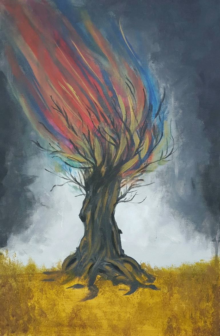 Prism Burn Painting by William Stuckart | Saatchi Art