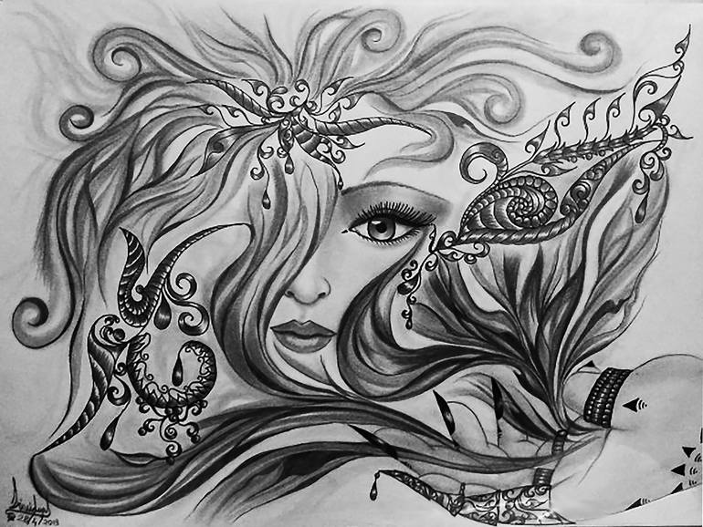 Kayla Drawing by srividya s | Saatchi Art