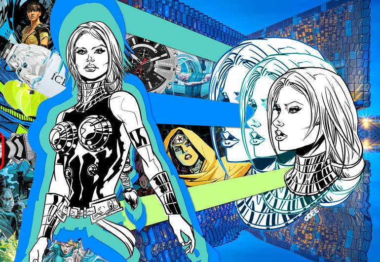 Doppelganger Collage by Odee | Saatchi Art