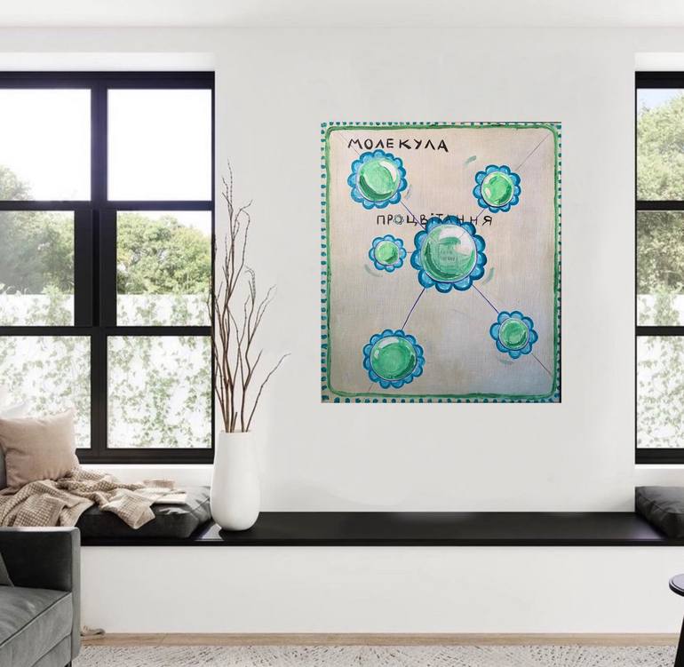 Molecule of prosperity Painting by Mary Magdalene | Saatchi Art