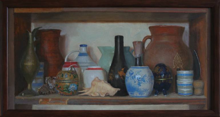 Still Life with antiques #1 Painting by Vadim Goryanskiy | Saatchi Art