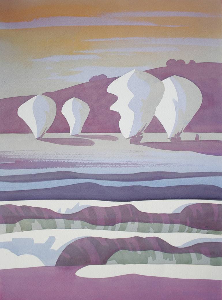 Sailing Painting by M J Forster | Saatchi Art