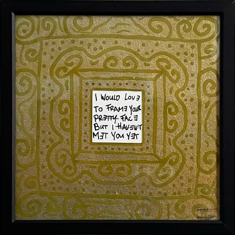 GOLDEN FRAME Painting by Frank Willems | Saatchi Art