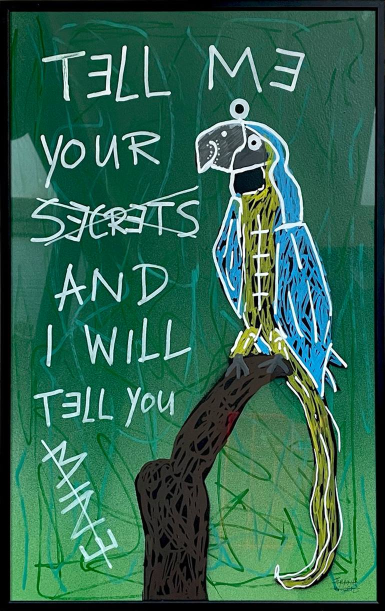 TELL ME YOUR SECRETS Painting by Frank Willems | Saatchi Art