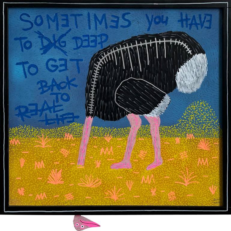 DIG DEEP #3 Painting by Frank Willems | Saatchi Art