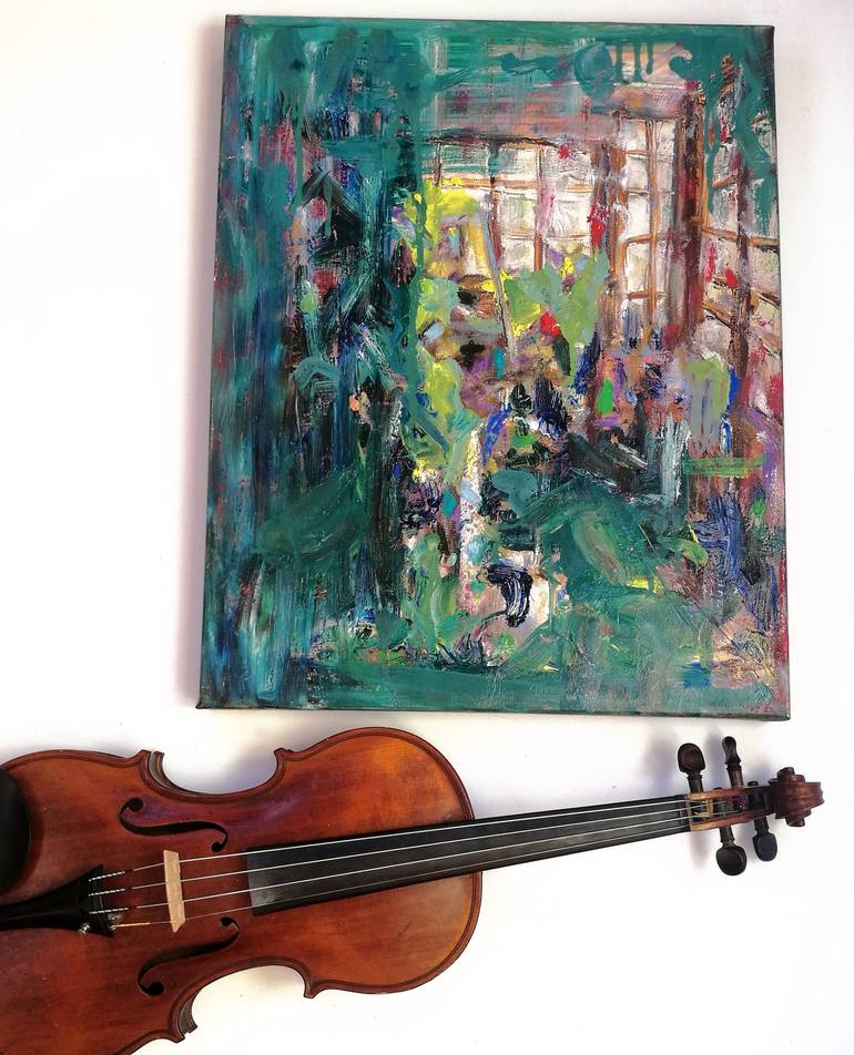 Viola practice Painting by Pearse Gilmore | Saatchi Art