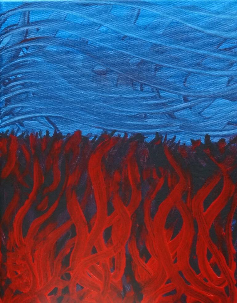 Above and Below Painting by Michael Snow | Saatchi Art