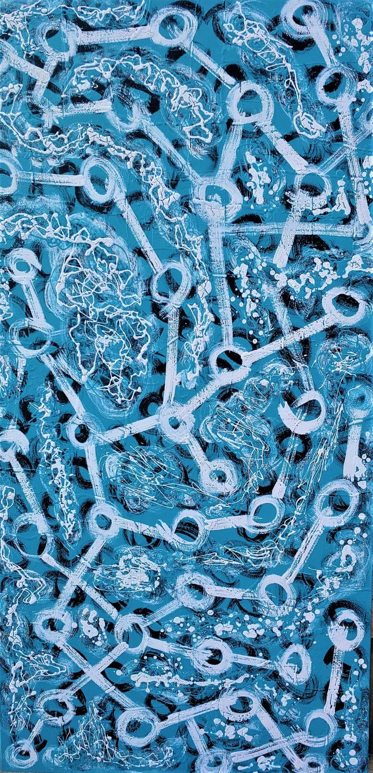 Solipsistic nature of social media Painting by Adrian Sibley | Saatchi Art