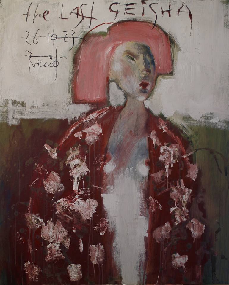 THE LAST GEISHA Painting by Ricard Recio | Saatchi Art