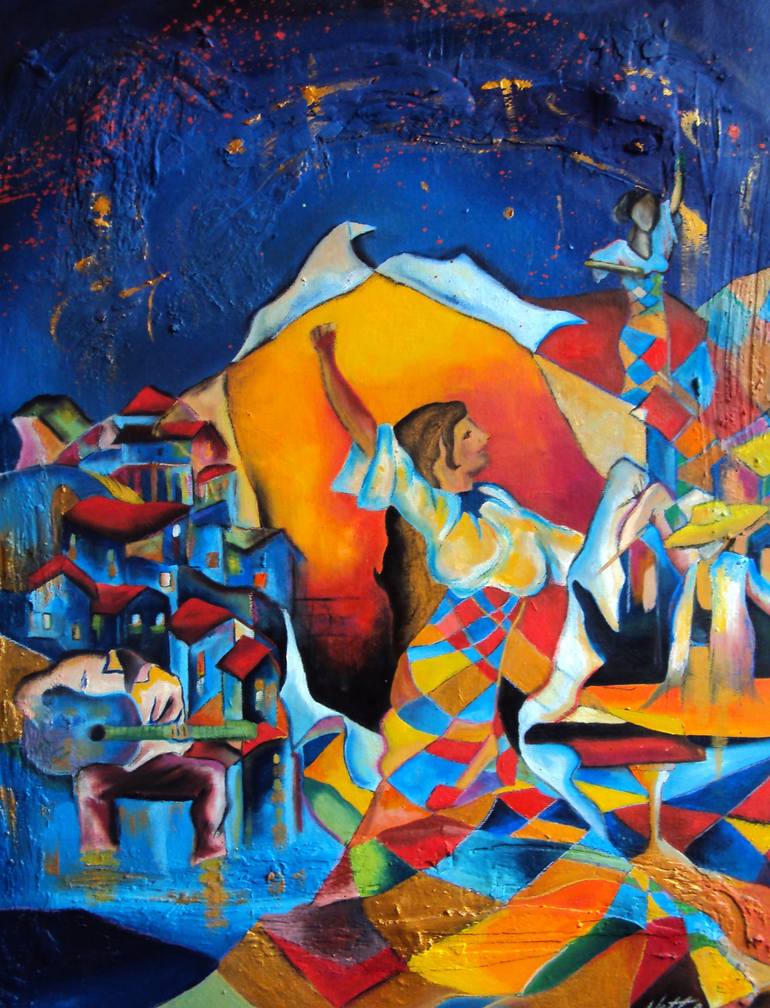 Nights with the gypsies Painting by Bruno Netto | Saatchi Art