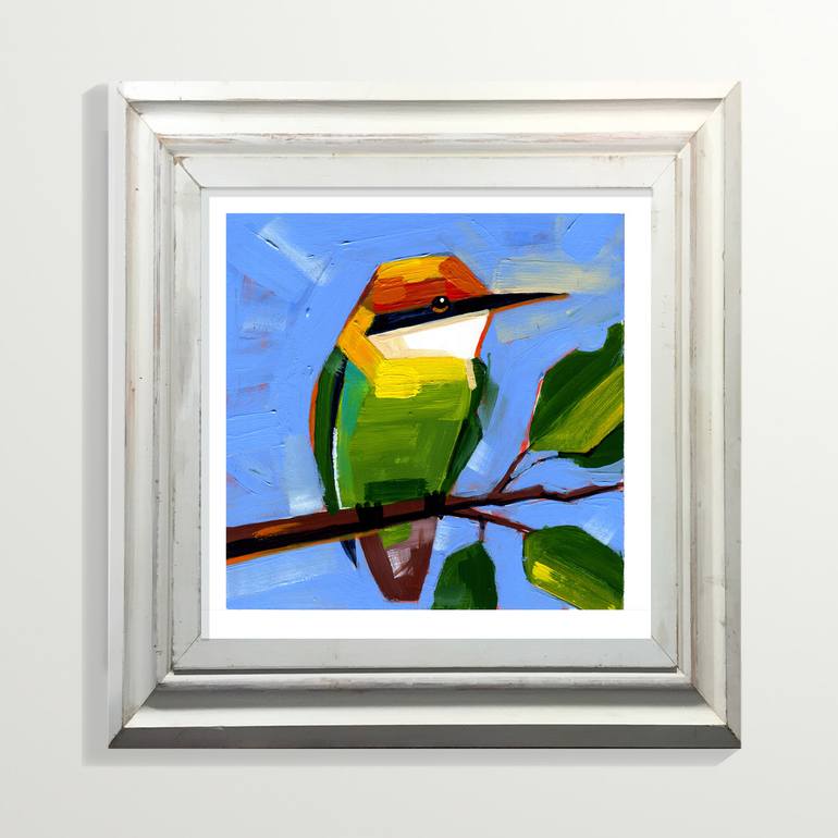 Exotic Bee Eater Painting by Stephen Graham | Saatchi Art