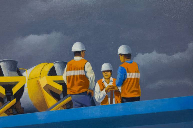The Bridge Builders Painting by Stephen Graham | Saatchi Art