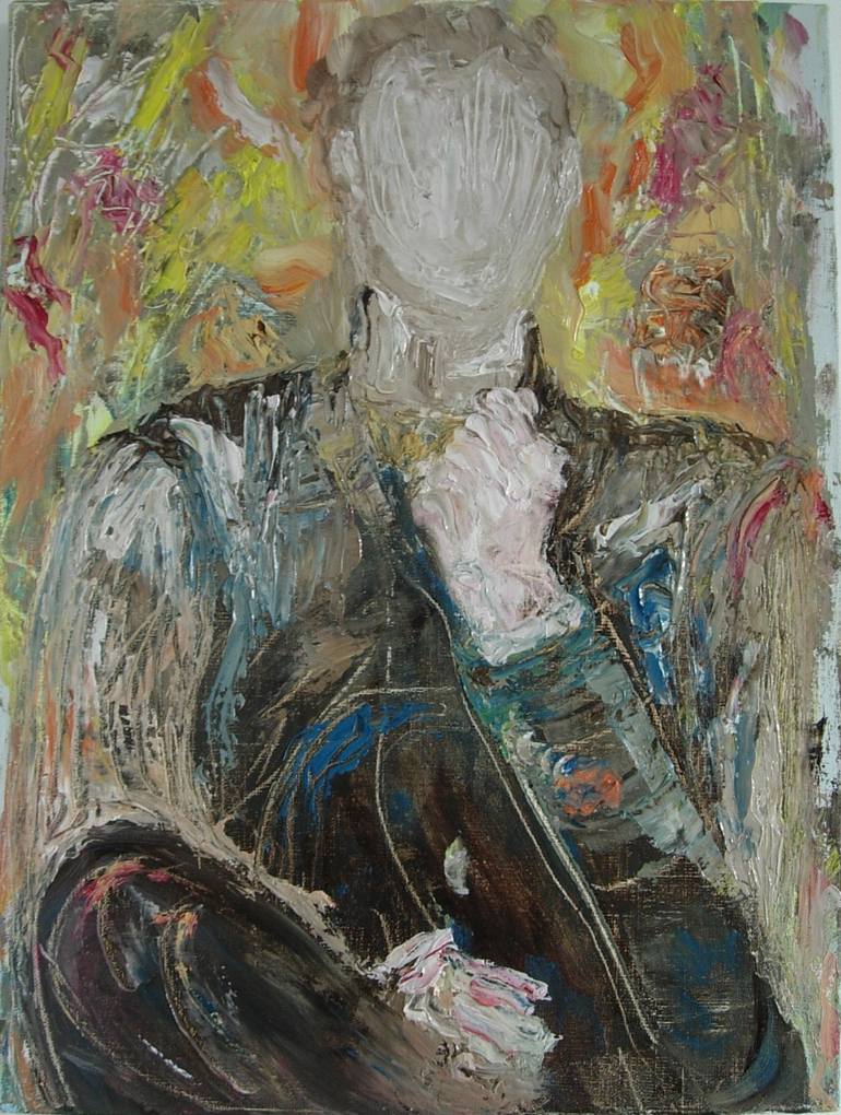 early man 1 Painting by Mania Row | Saatchi Art