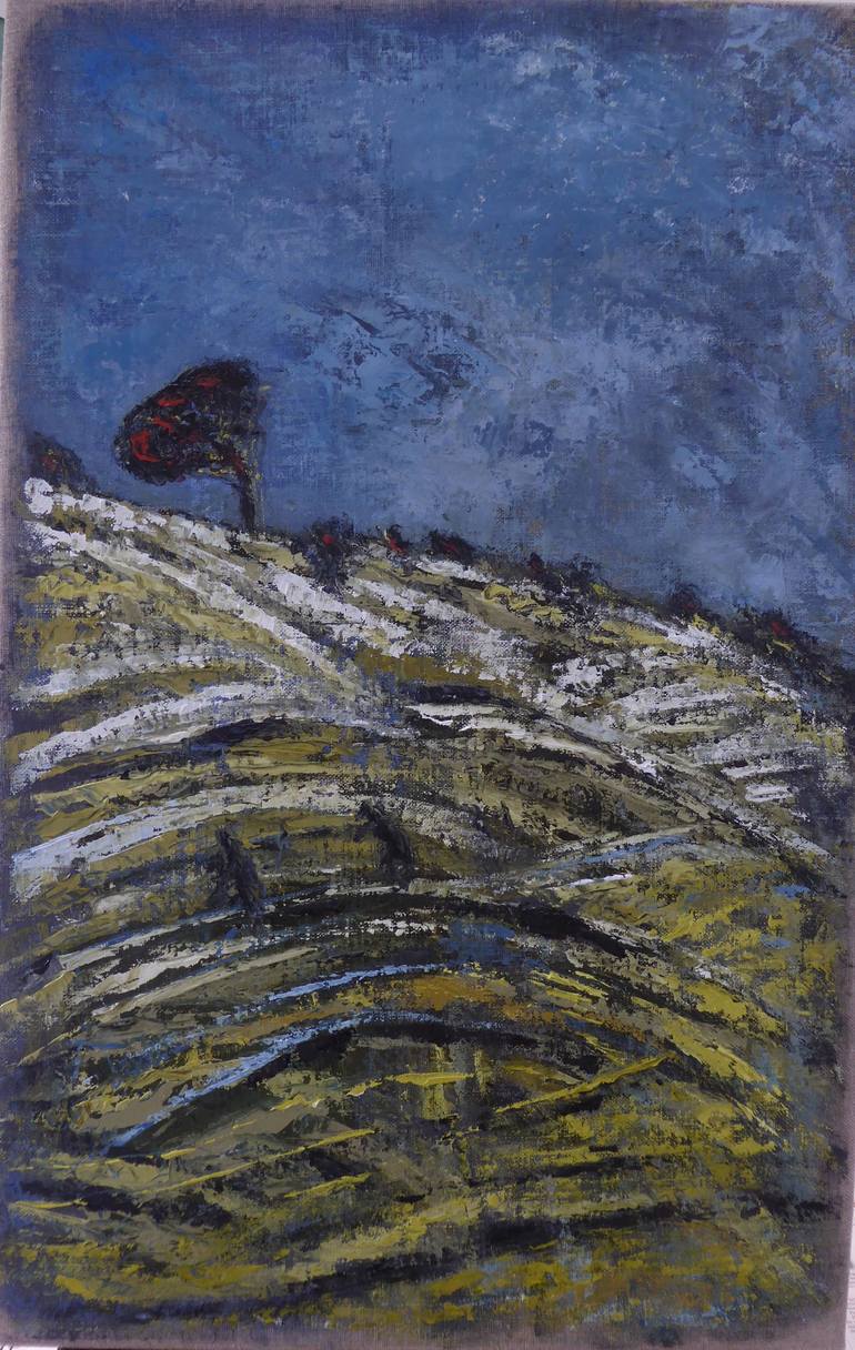 Kyrenia Mountains in Cyprus Painting by Mania Row | Saatchi Art