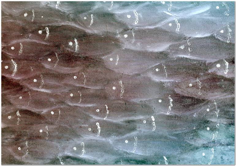 Fish in gray Drawing by Oleh Semtsiv | Saatchi Art