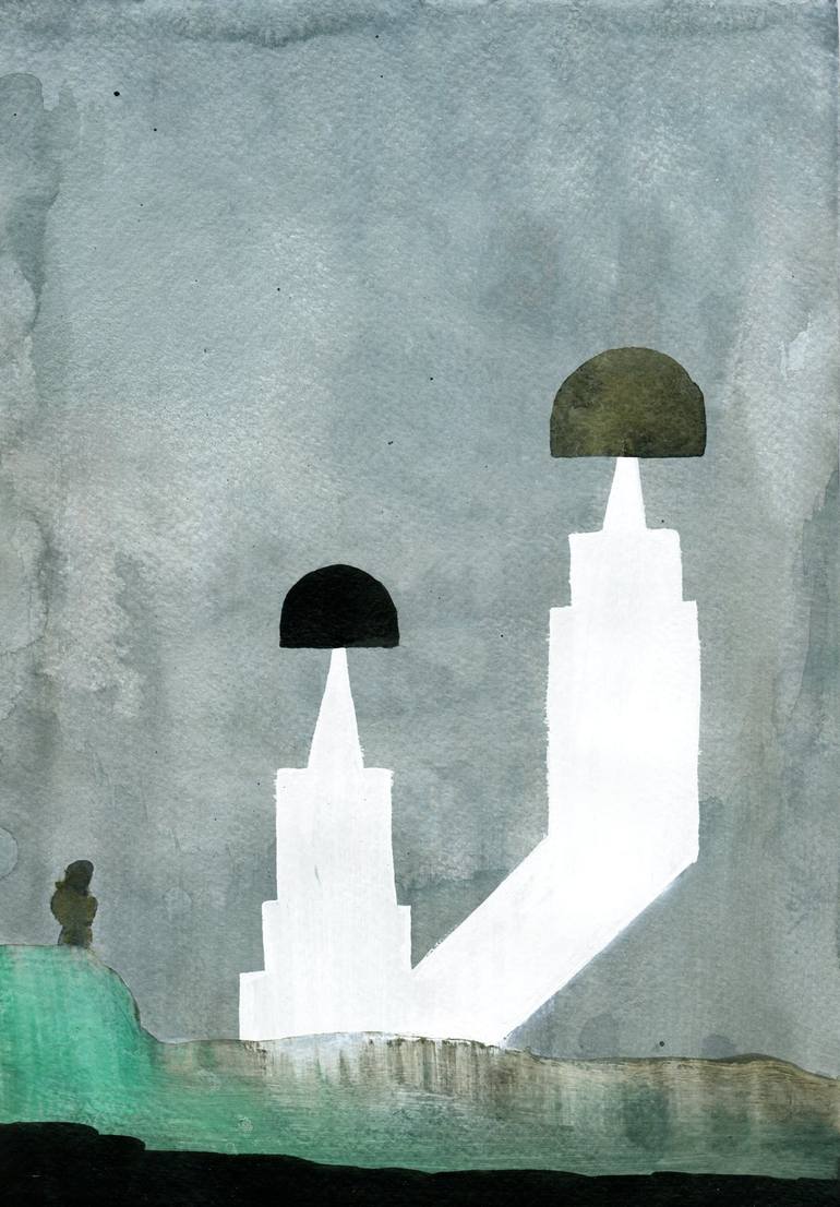 ein Hotel Painting by Gosia Machon | Saatchi Art