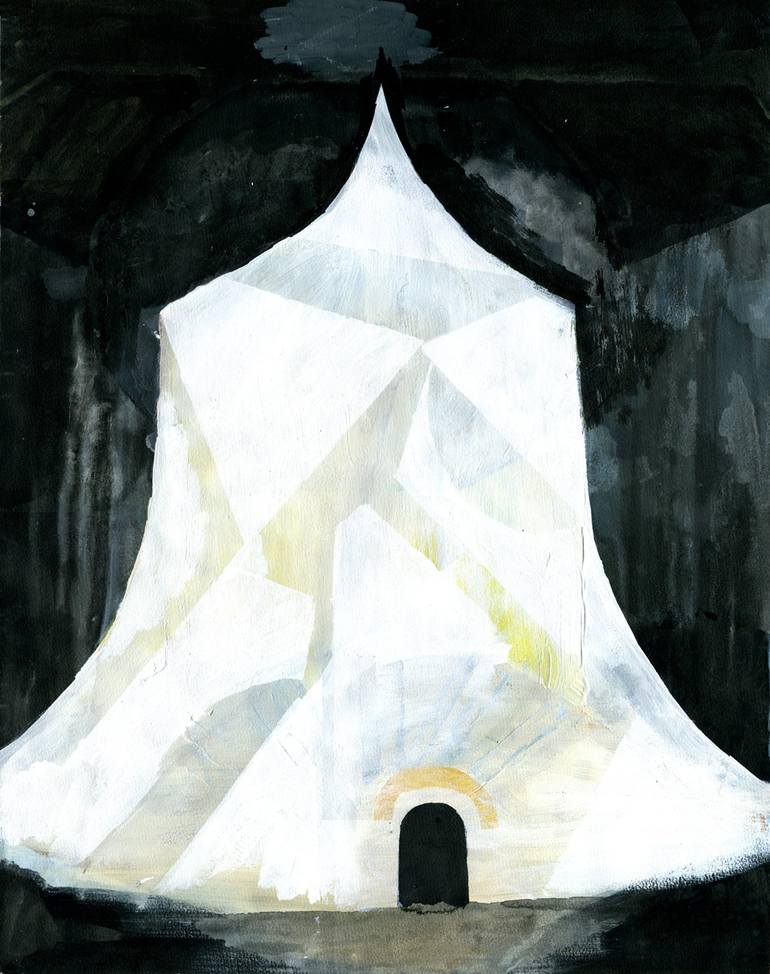 das Zelt Painting by Gosia Machon | Saatchi Art