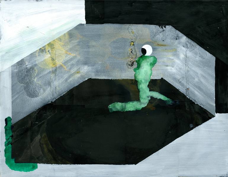 Der Hof Painting by Gosia Machon | Saatchi Art