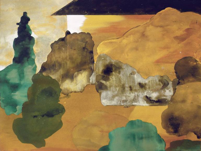 Hintergarten Painting by Gosia Machon | Saatchi Art