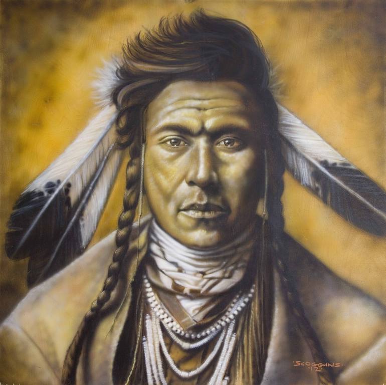 young Warrior Painting by Tim Scoggins | Saatchi Art