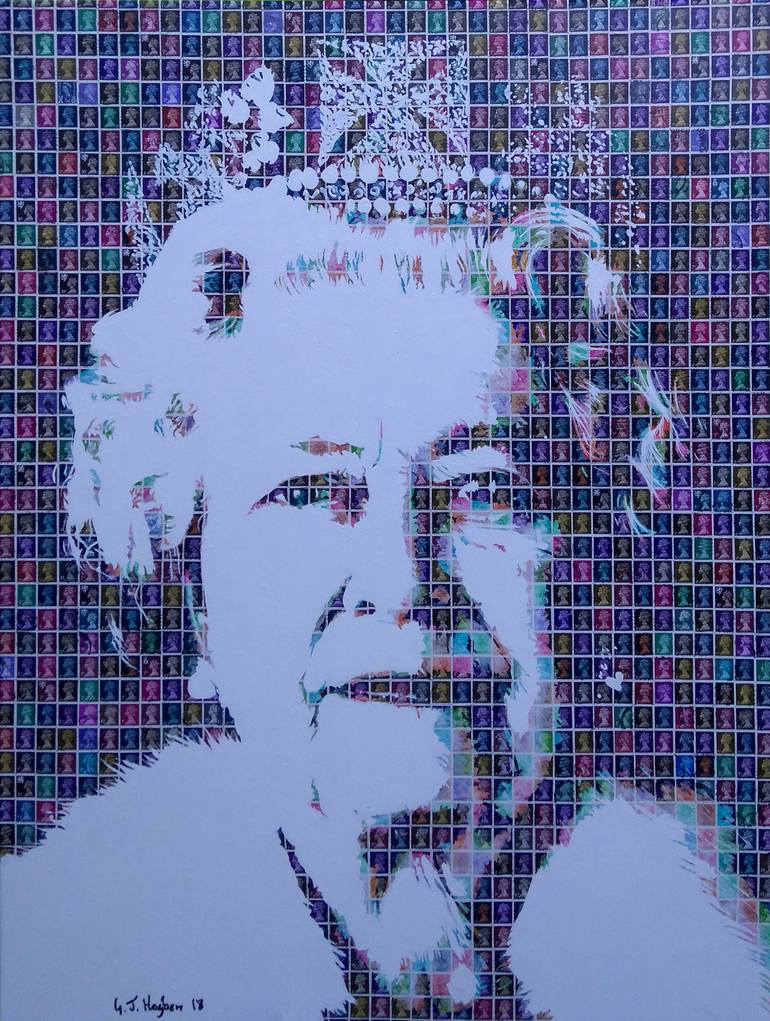 Her Majesty Collage by Gary Hogben | Saatchi Art