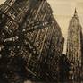 empire state building Painting by darren crowley | Saatchi Art