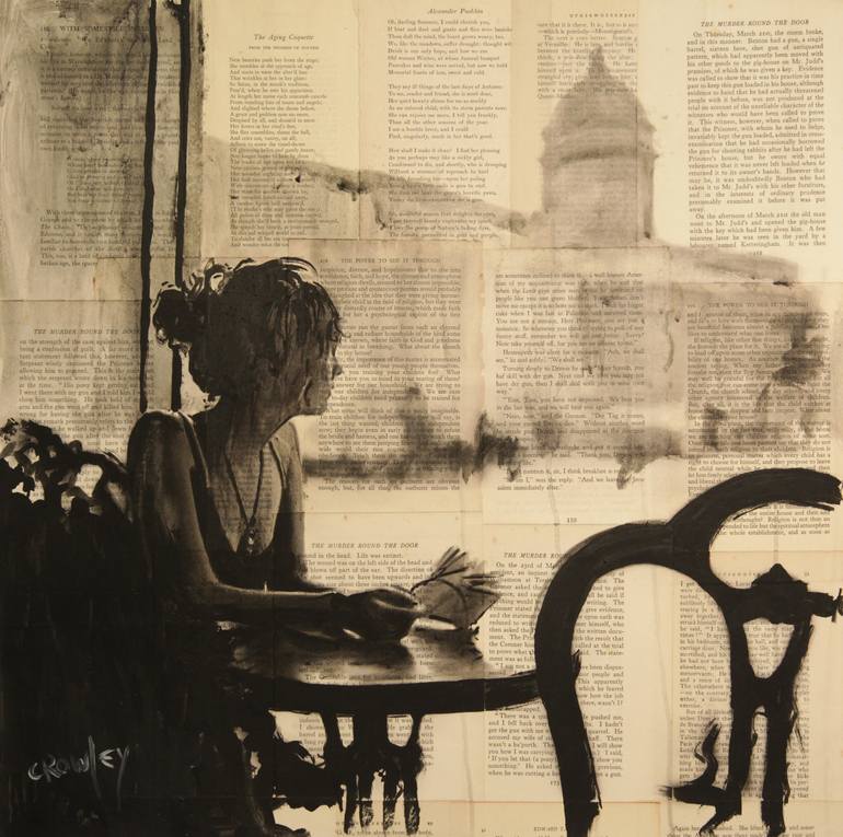 italian coffee and day dreams Painting by darren crowley | Saatchi Art