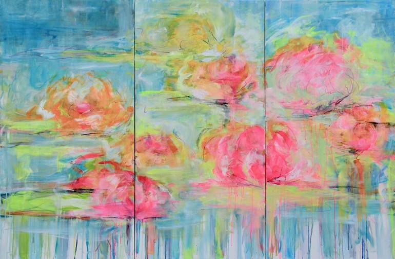Sparkling Water Painting by B Midnight | Saatchi Art