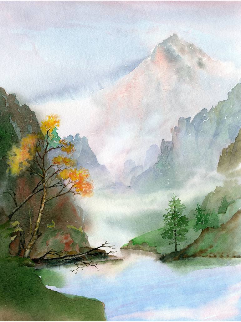 Ural Mountains Painting by Smbat Bagdasaryan | Saatchi Art