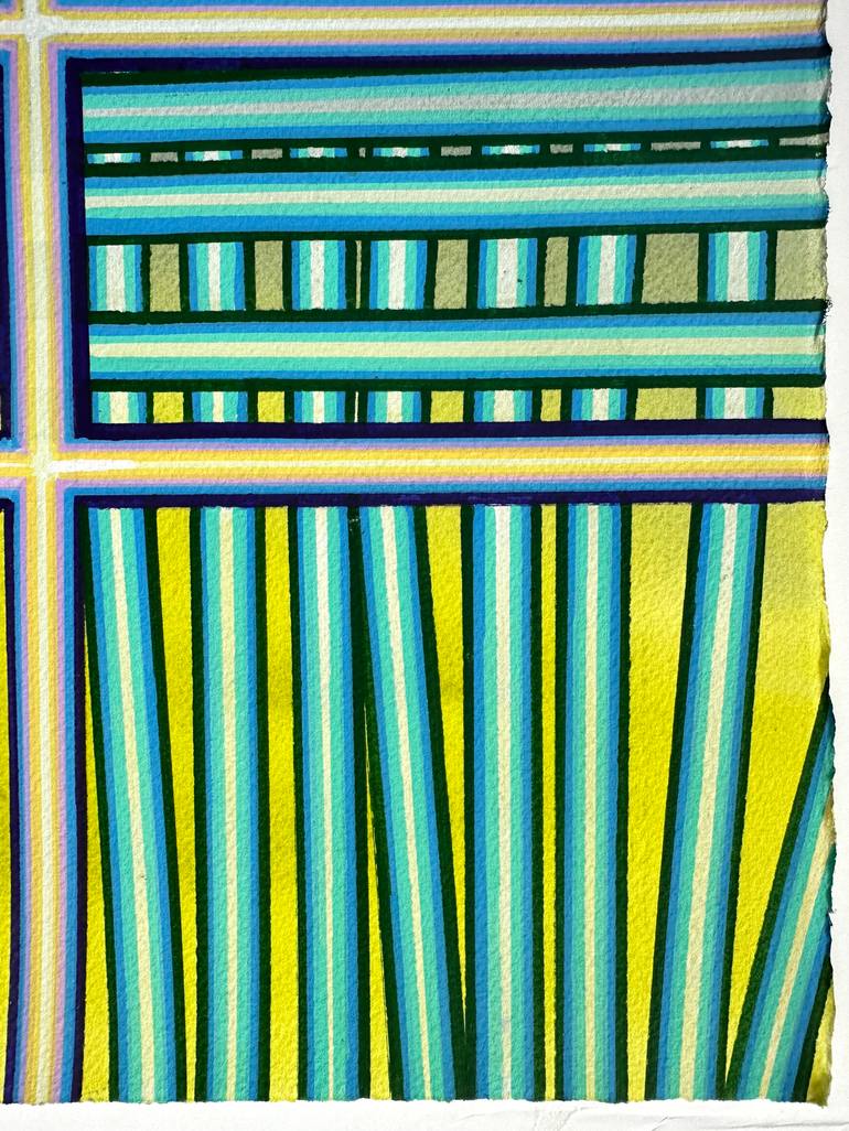 Blue and Yellow Drawing by Elyce Abrams | Saatchi Art