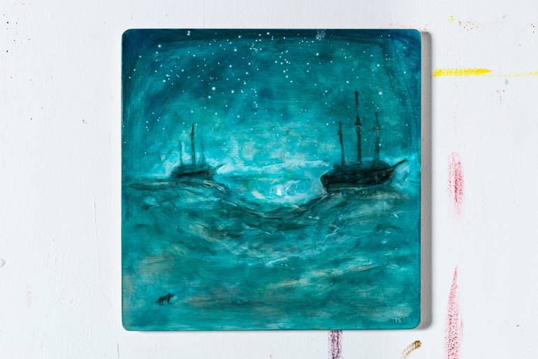Frozen sea (for a match) Painting by Mark Redden | Saatchi Art
