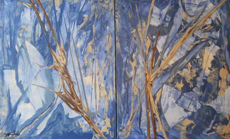Azurite Painting by Sanci Hall | Saatchi Art
