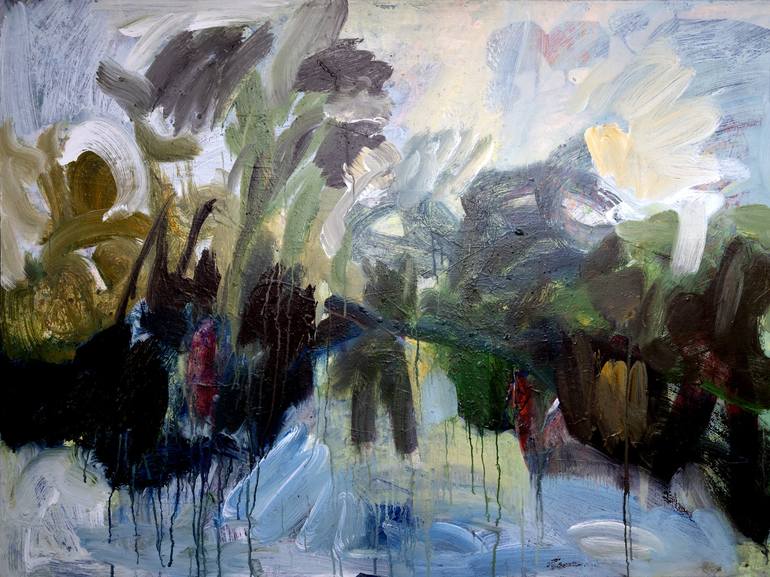 Pond 9 Painting by Anne Fox | Saatchi Art