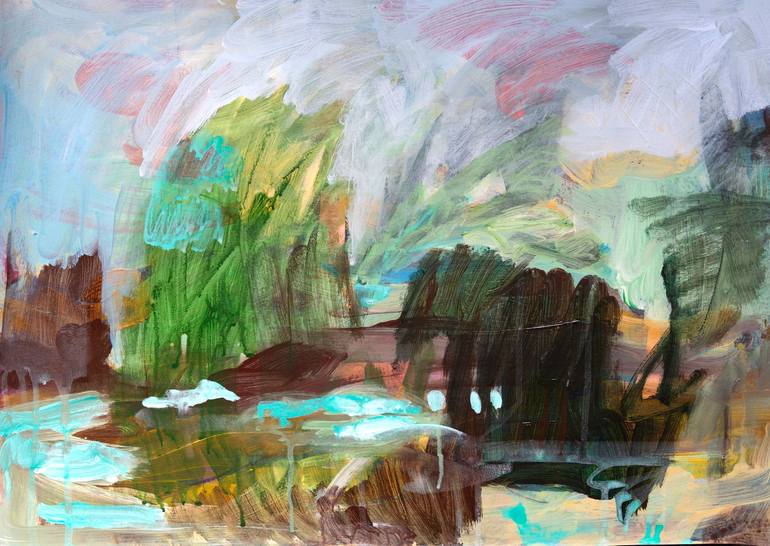 The Shape of Perfume 25 Painting by Anne Fox | Saatchi Art