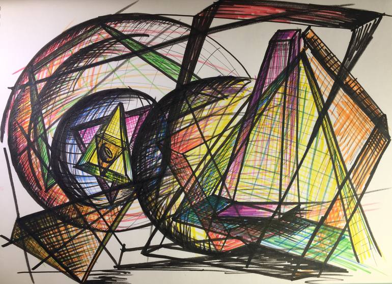 Series Delimitation Drawing by Christina Hoffmann | Saatchi Art