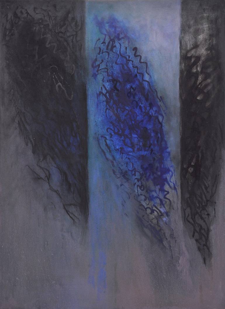 Dark Gray fields Painting by Bhaskar Hande | Saatchi Art