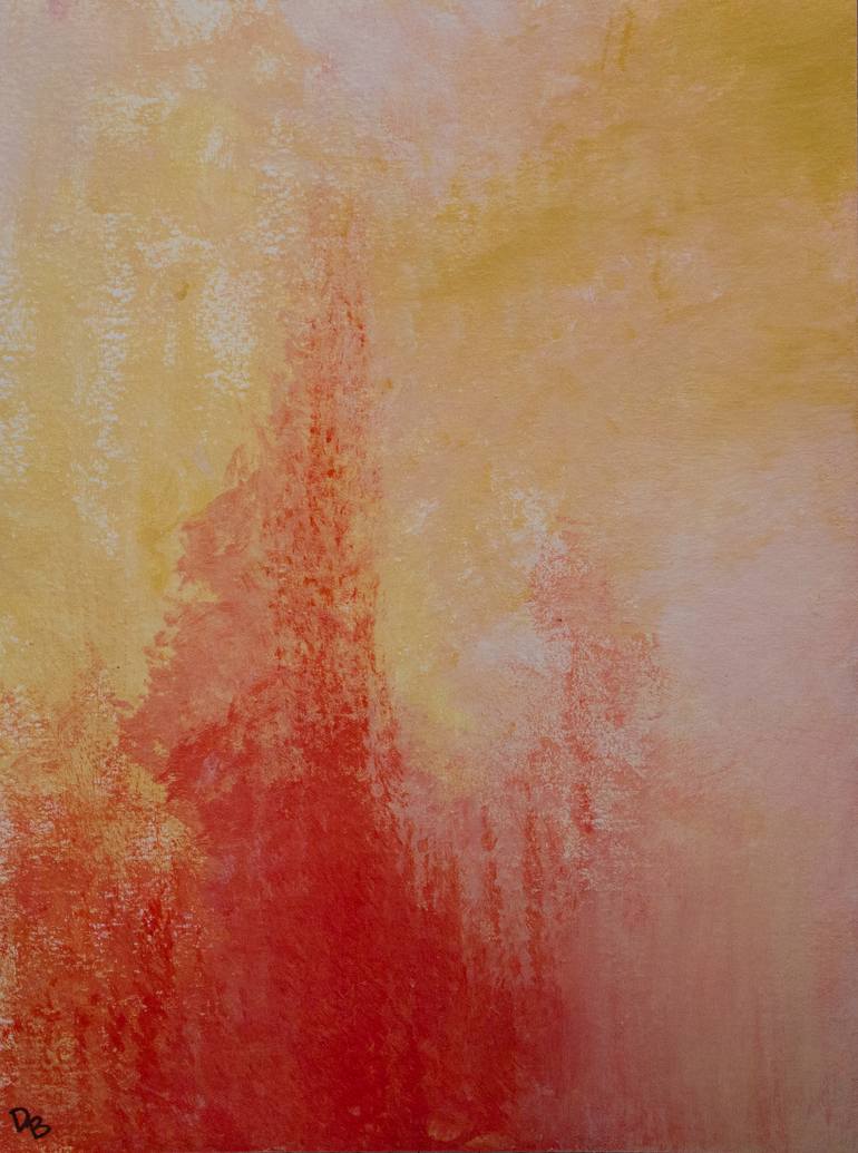 Abstract Red Dagger Painting by Danielle Bugara | Saatchi Art